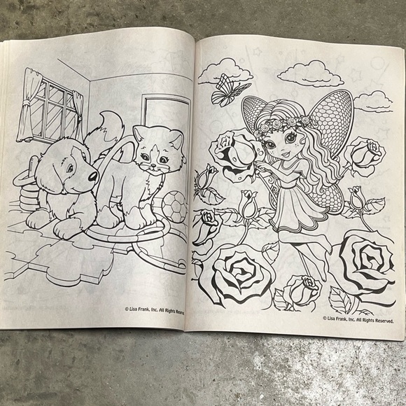 Lisa Frank | Other | Lisa Frank Coloring Activity Book Carousel Fun ...
